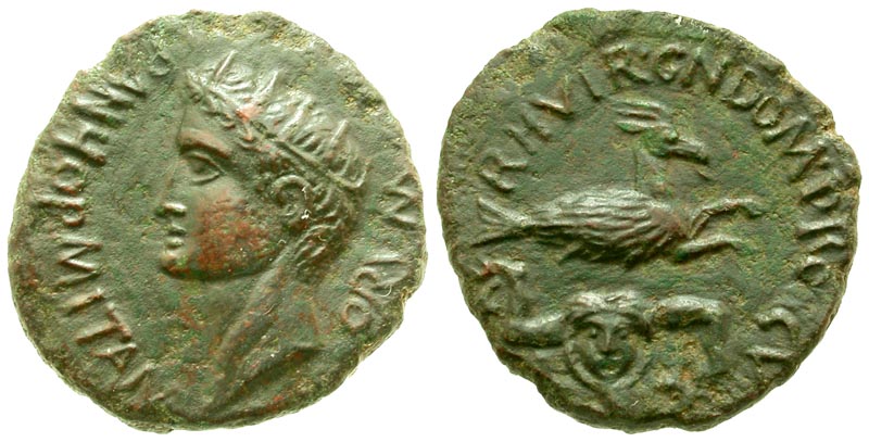 Sicily, Panormus. Under Tiberius. A.D. 14-37. AE 23. - Agora Auctions