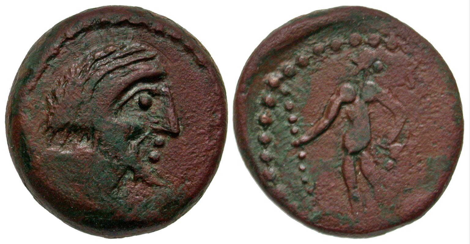 Mauretanian Kingdom. Bocchus III. 49-33 B.C. AE 22. Extremely Rare. Ex ...