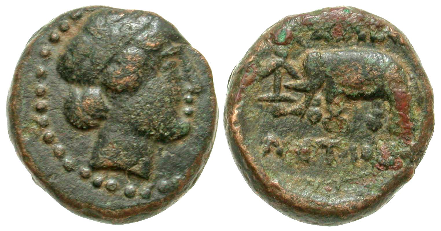 Seleukid Kingdom. Antiochos III. 223-187 B.C. AE 12. Antioch mint ...