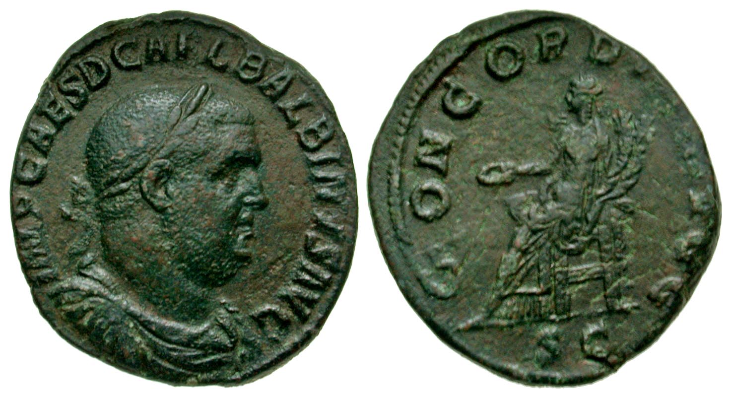 Balbinus. A.D. 238. AE sestertius. Rome mint. - Agora Auctions