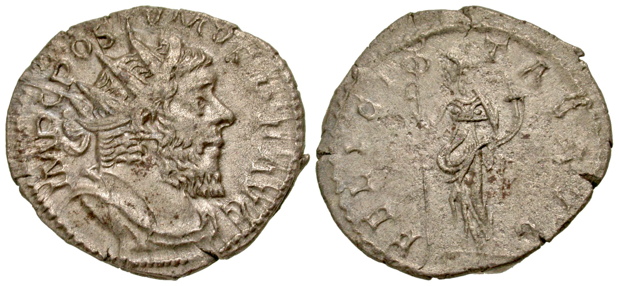 Postumus. Romano-Gallic Emperor, A.D. 260-269. AR antoninianus. Cologne ...