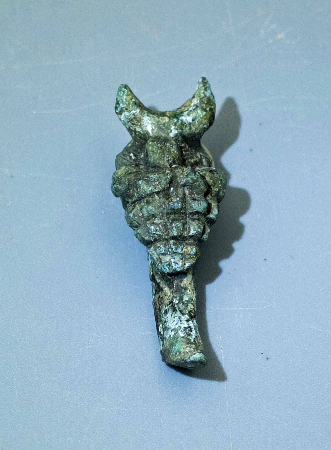 A nicely detailed Roman bronze cornucopia amulet, ca. 2nd - 4th Century ...