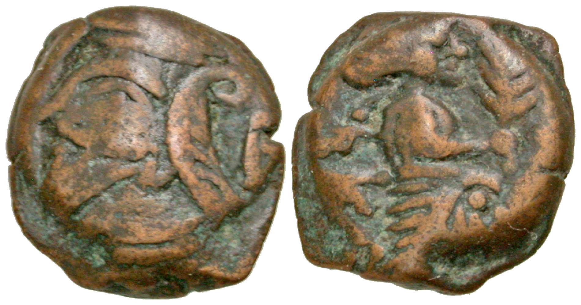 Parthian Kingdom. Artabanos V. A.D. 79/80-ca. 85. AE chalkous. Ecbatana ...