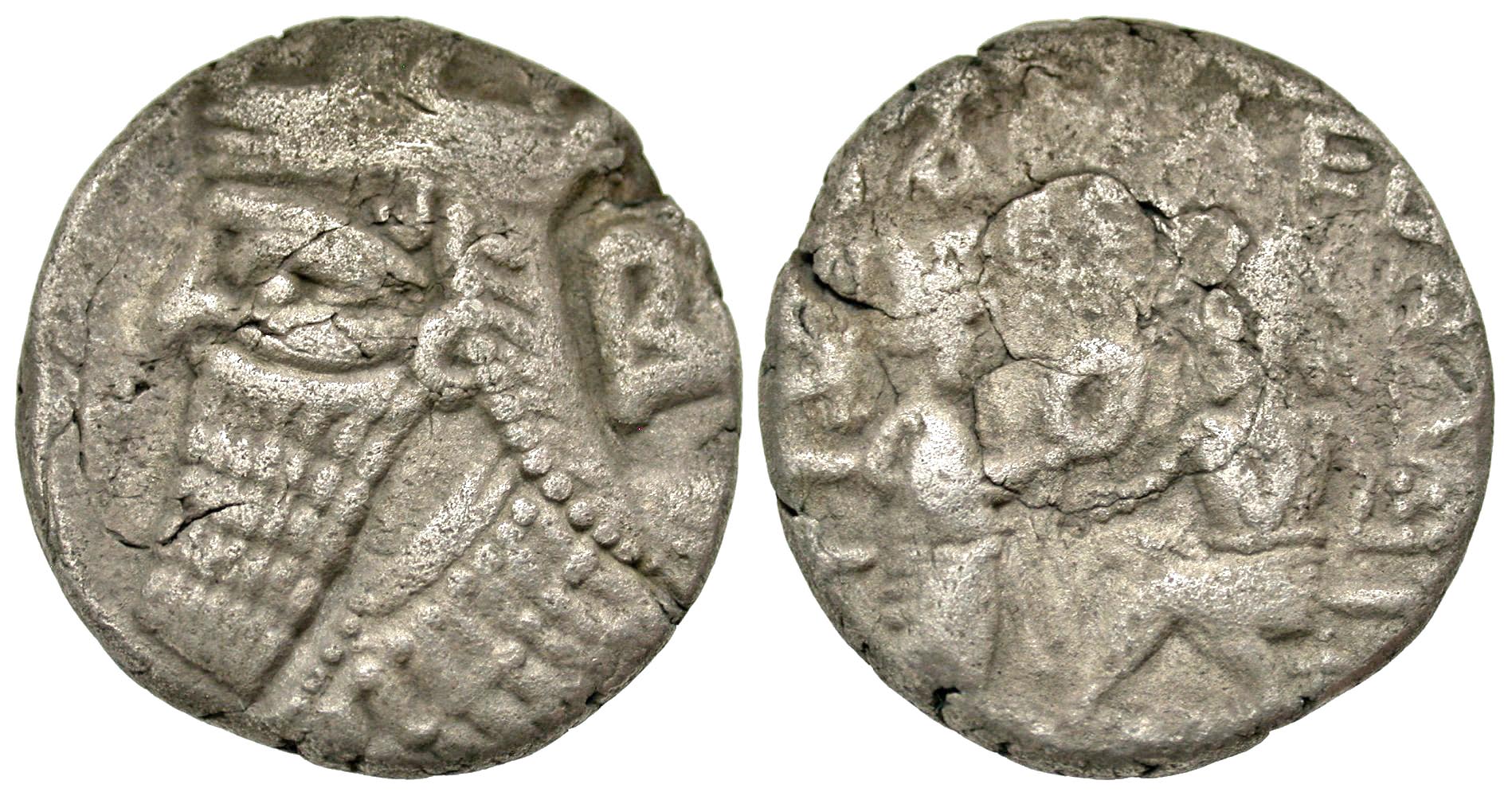 Parthian Kingdom. Vologases IV. Ca. A.D. 147-191. AR tetradrachm ...