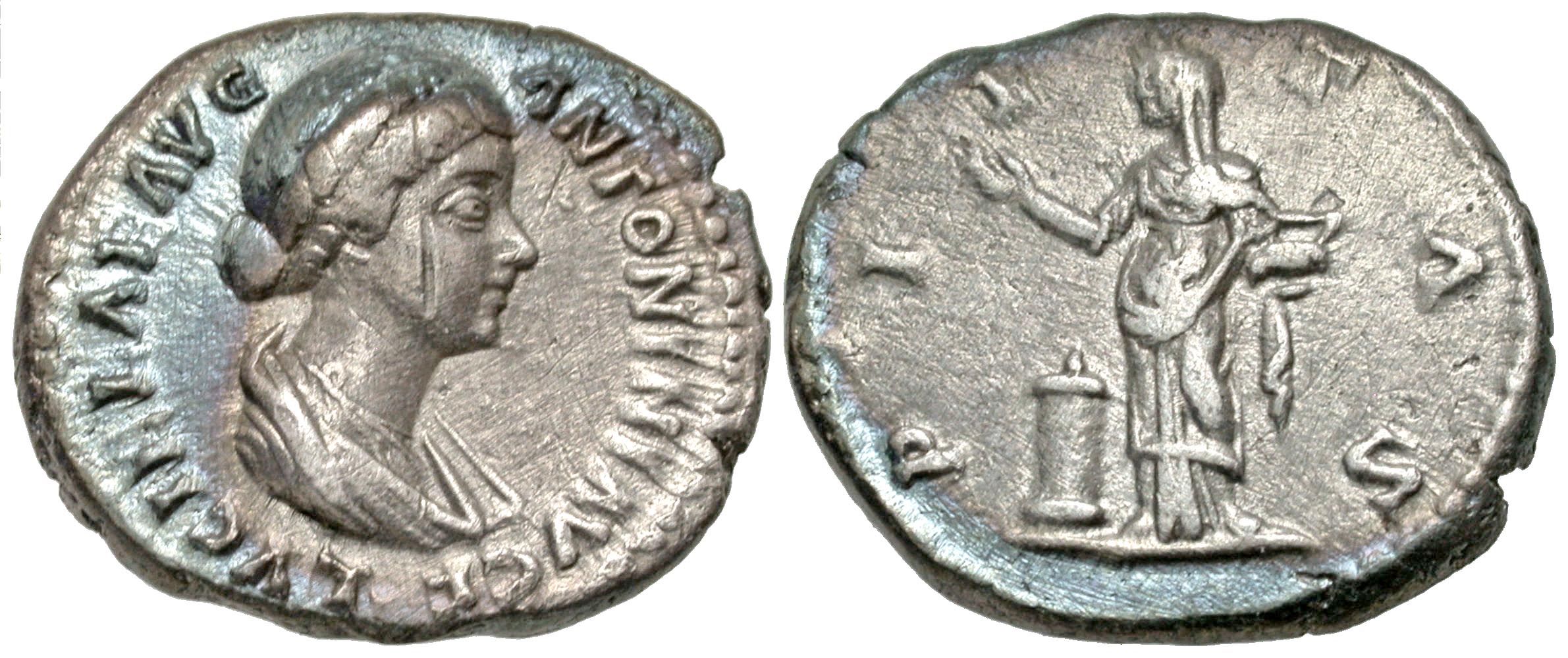 Lucilla. Augusta, A.D. 164-182. AR denarius. Rome mint, struck A.D. 161 ...