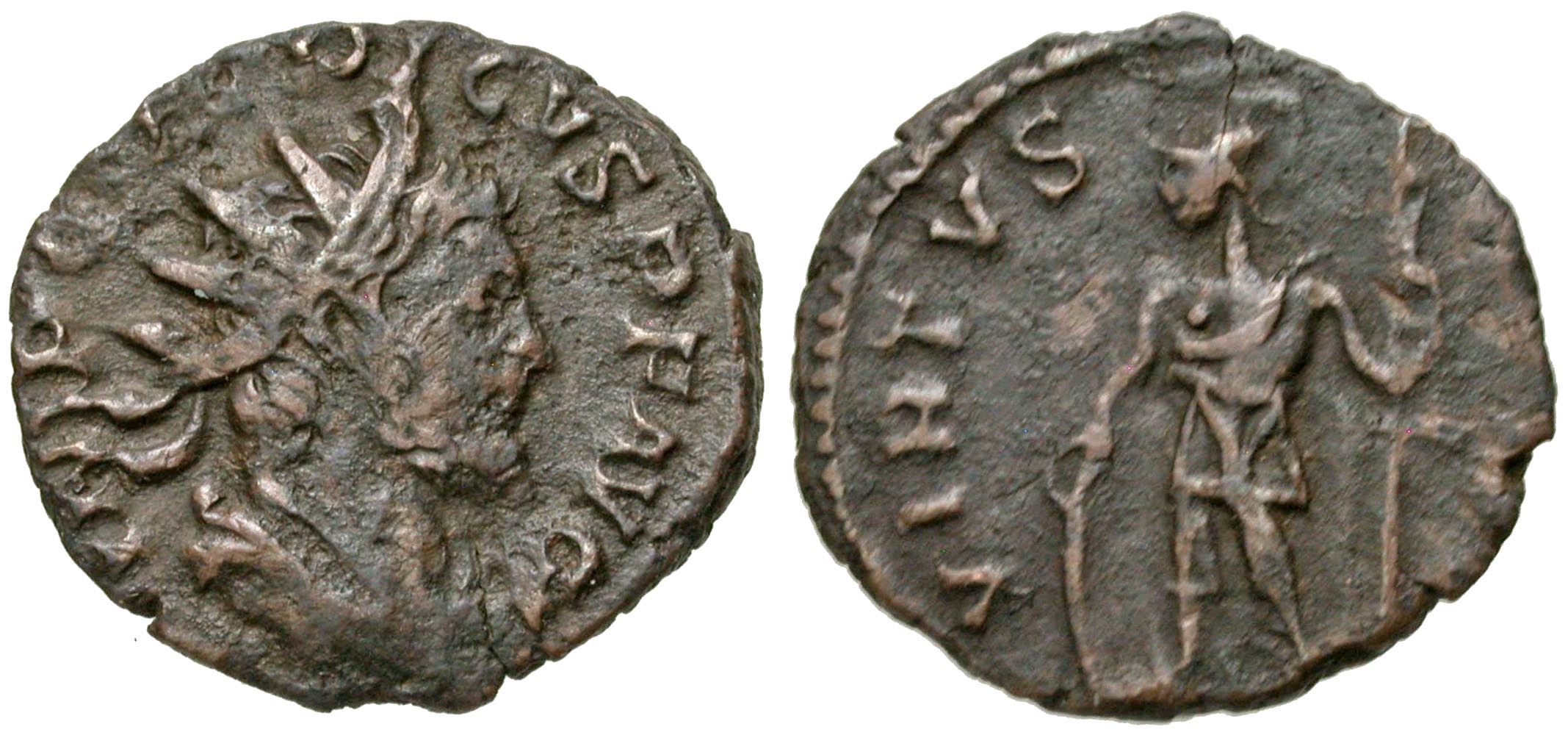 Tetricus I. Romano-Gallic Emperor, A.D. 271-274. AE antoninianus ...