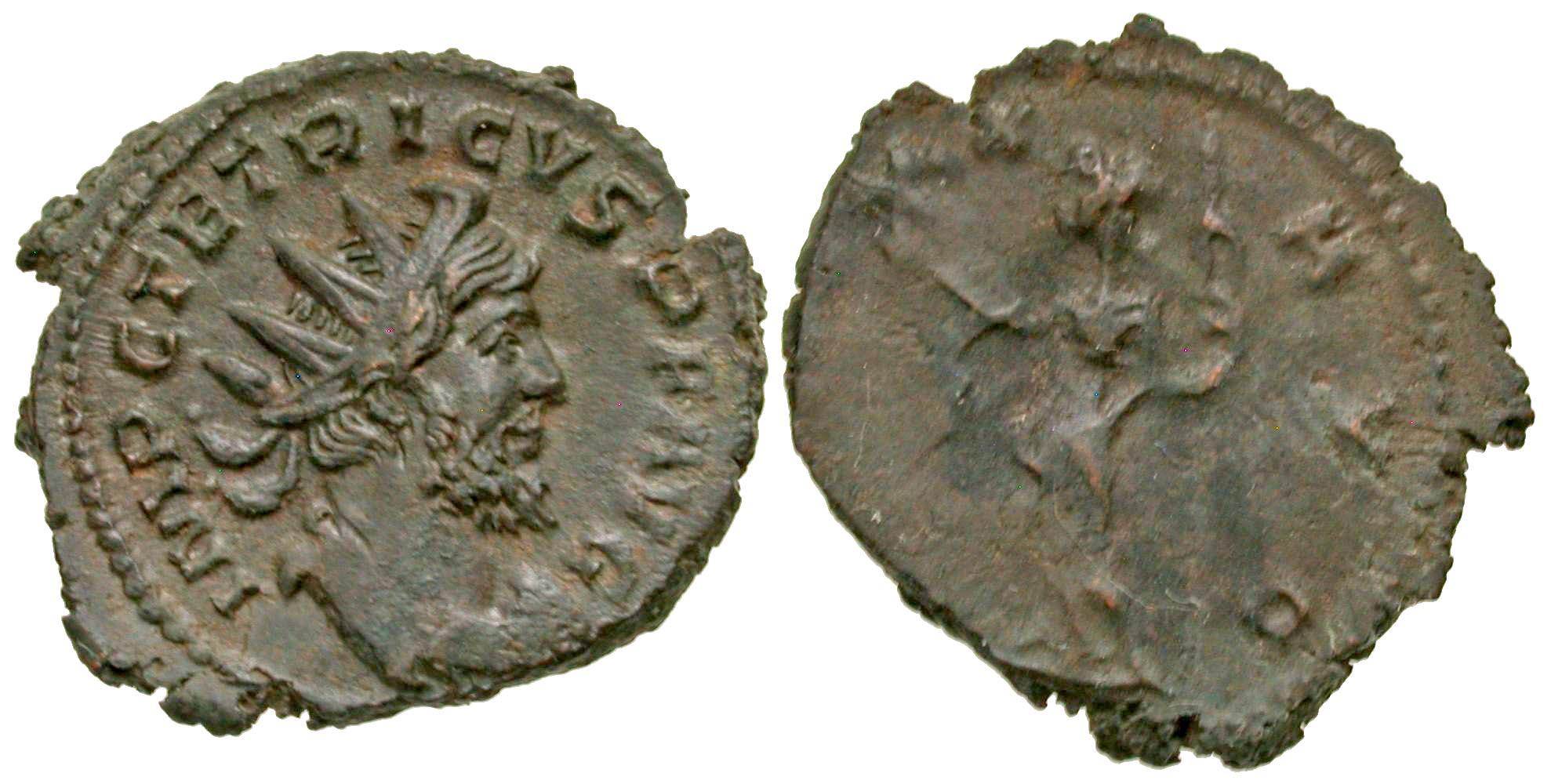 Tetricus I. Romano-Gallic Emperor, A.D. 271-274. AE antoninianus ...