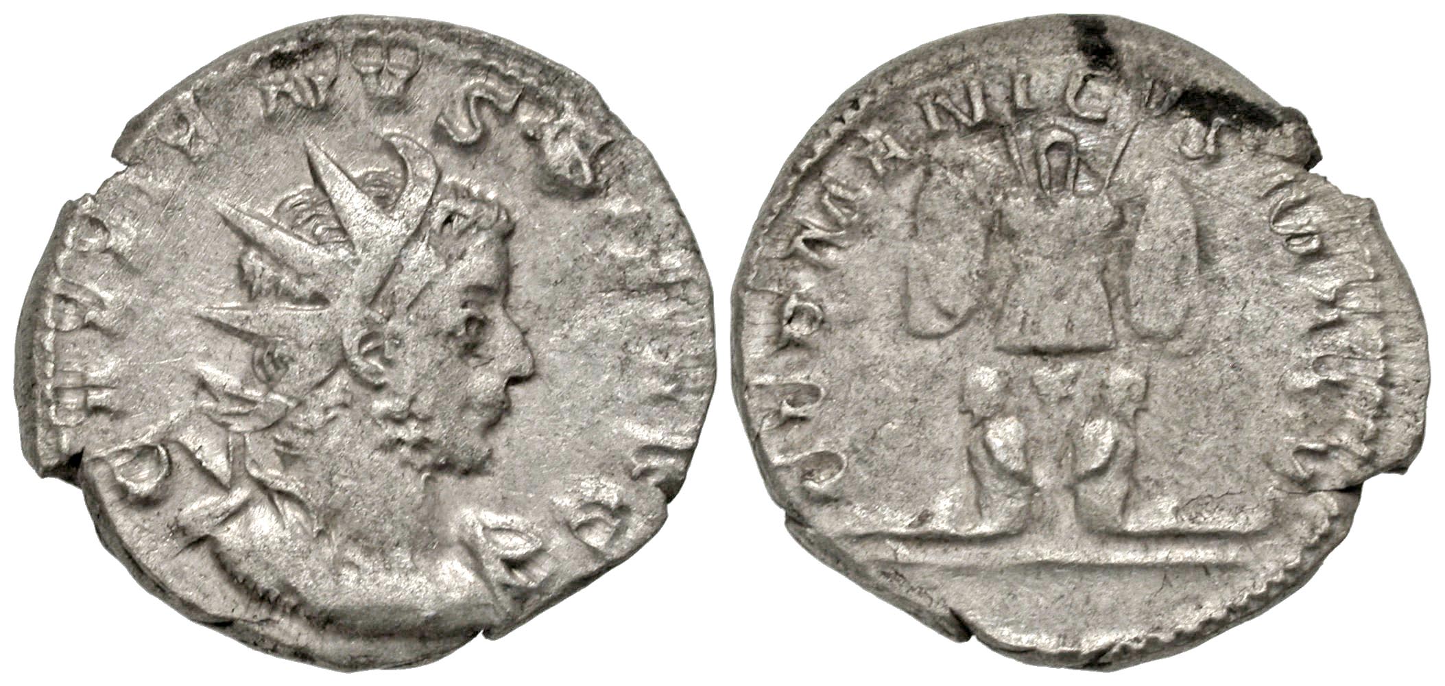 Gallienus. A.D. 253-268. AR antoninianus. Cologne mint, struck A.D. 257 ...