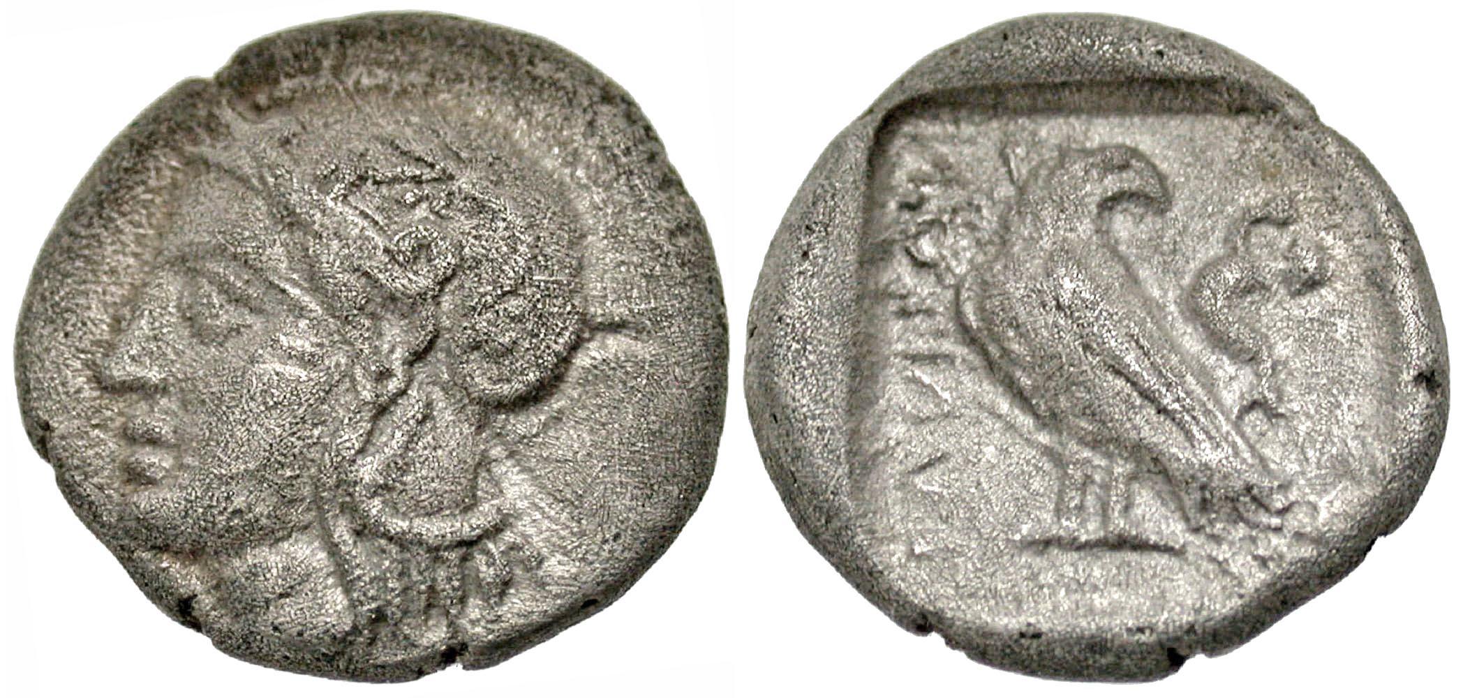 Crete, Itanos. 350-320 B.C. AR hemidrachm. Rare. From the Tom Mullally ...