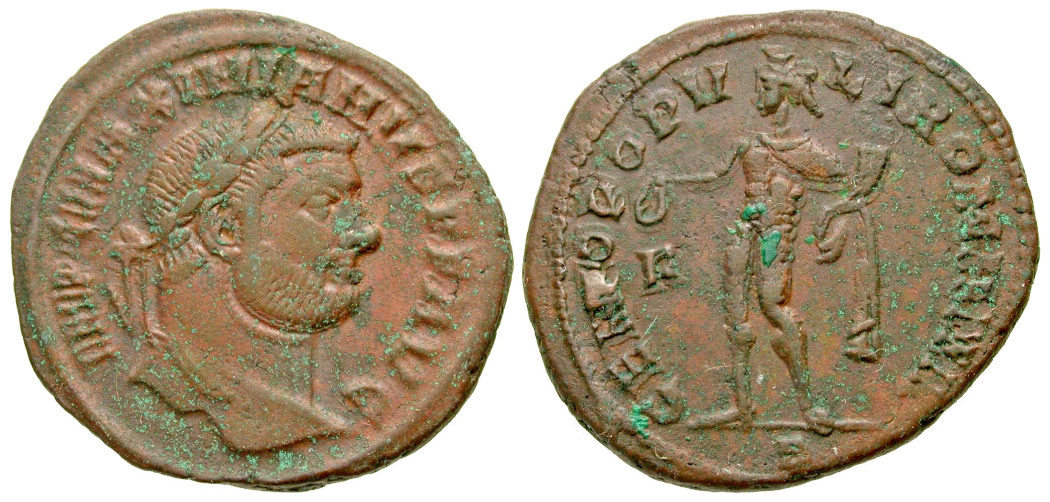 Maximianus. First reign, A.D. 286-305. AE follis. Rome mint, struck A.D ...