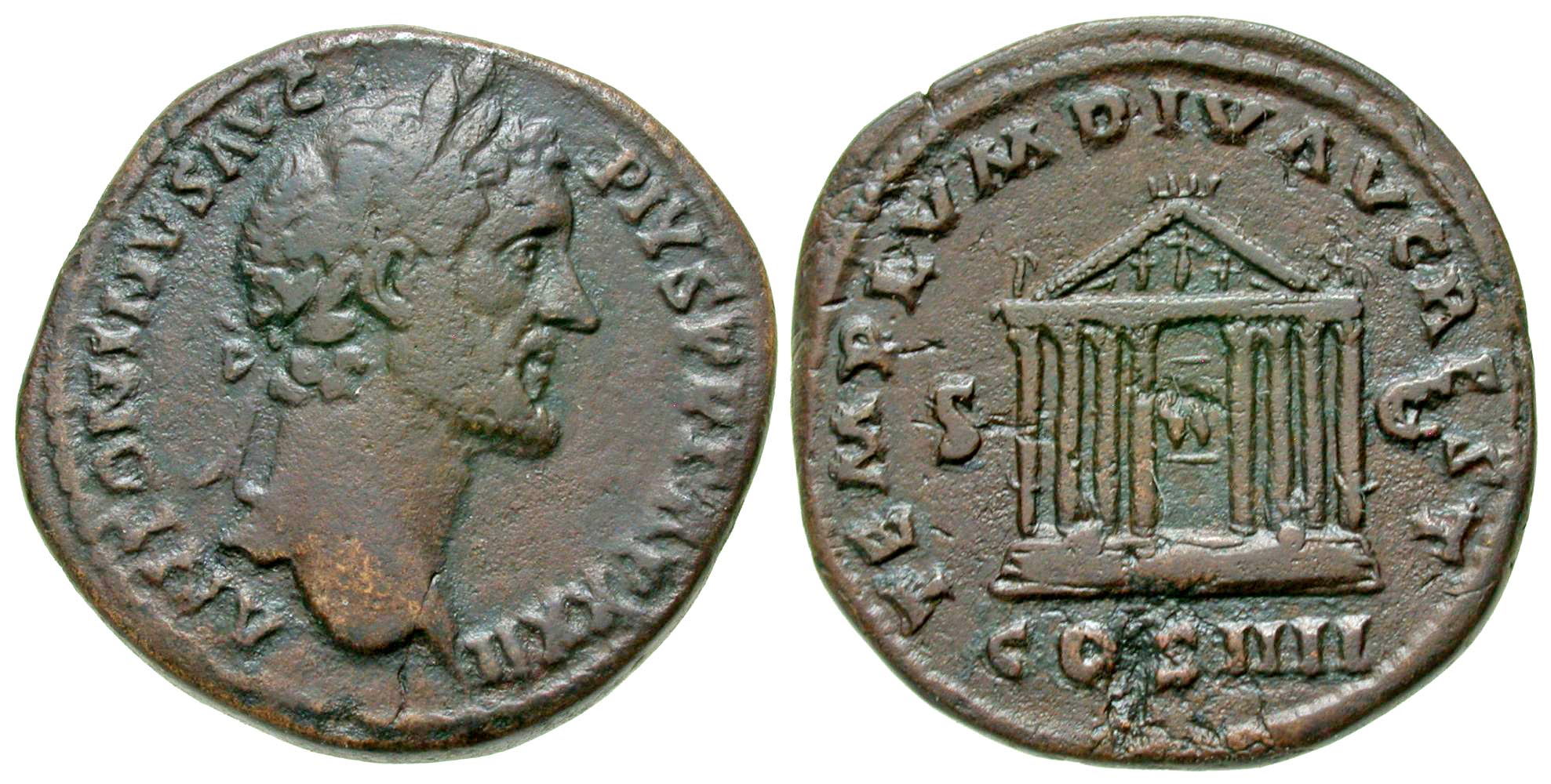 Antoninus Pius. A.D. 138-161. AE 1 sestertius. Rome mint, Struck A.D ...