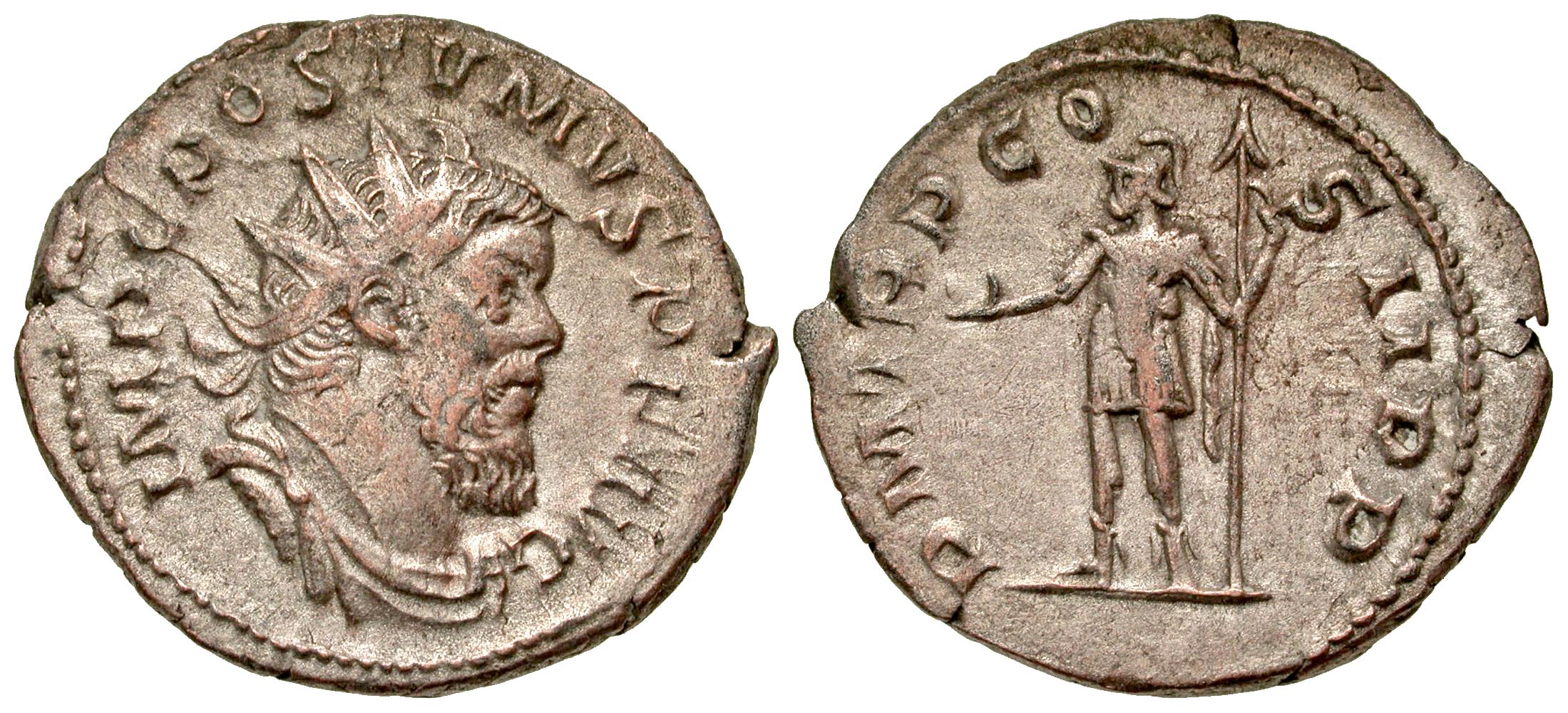 Postumus. Romano-Gallic Emperor, A.D. 260-269. AR antoninianus. Cologne ...