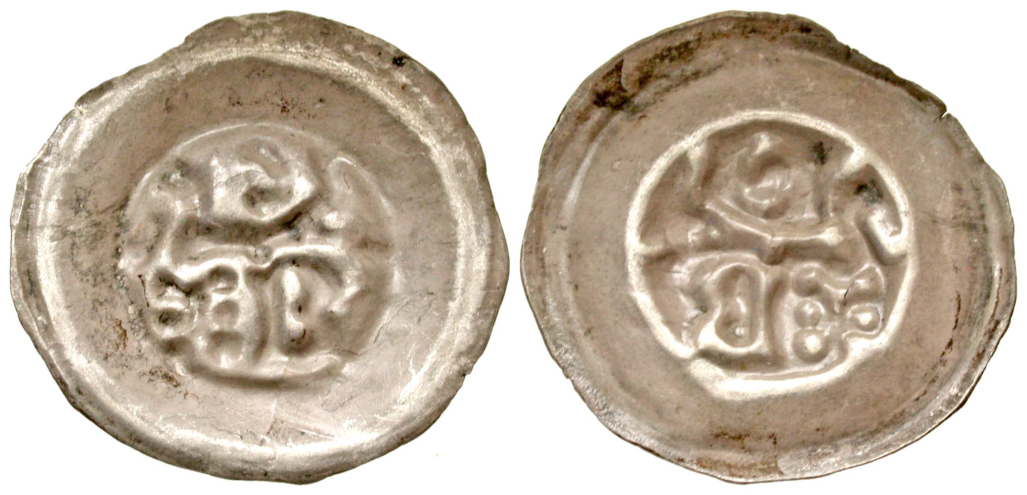 German States, Brunswick. City coinage. 1300-1325. AR Bracteate. Plate ...