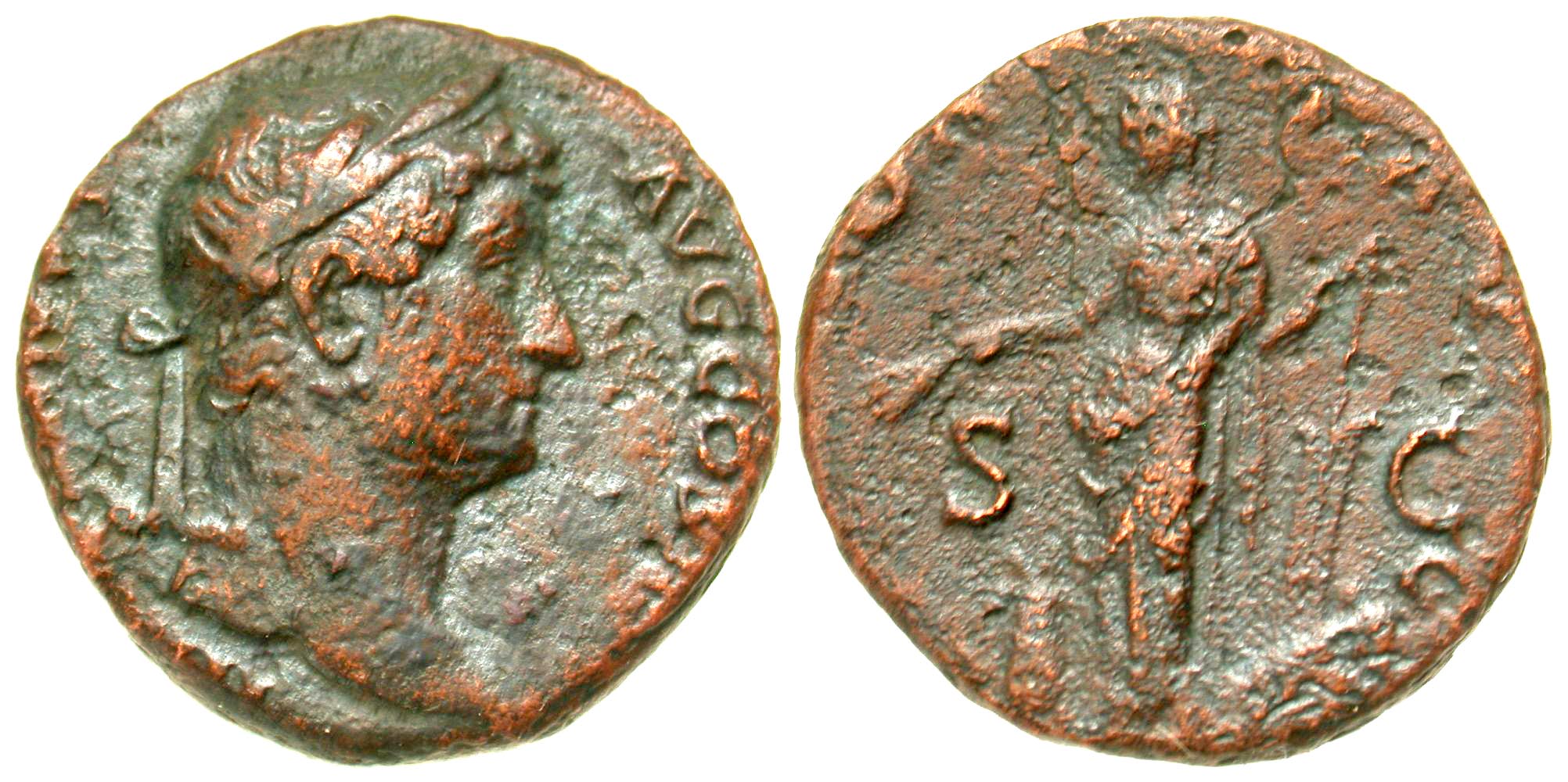 Hadrian. A.D. 117-138. AE as. Rome mint, Struck A.D. 134-138. - Agora ...