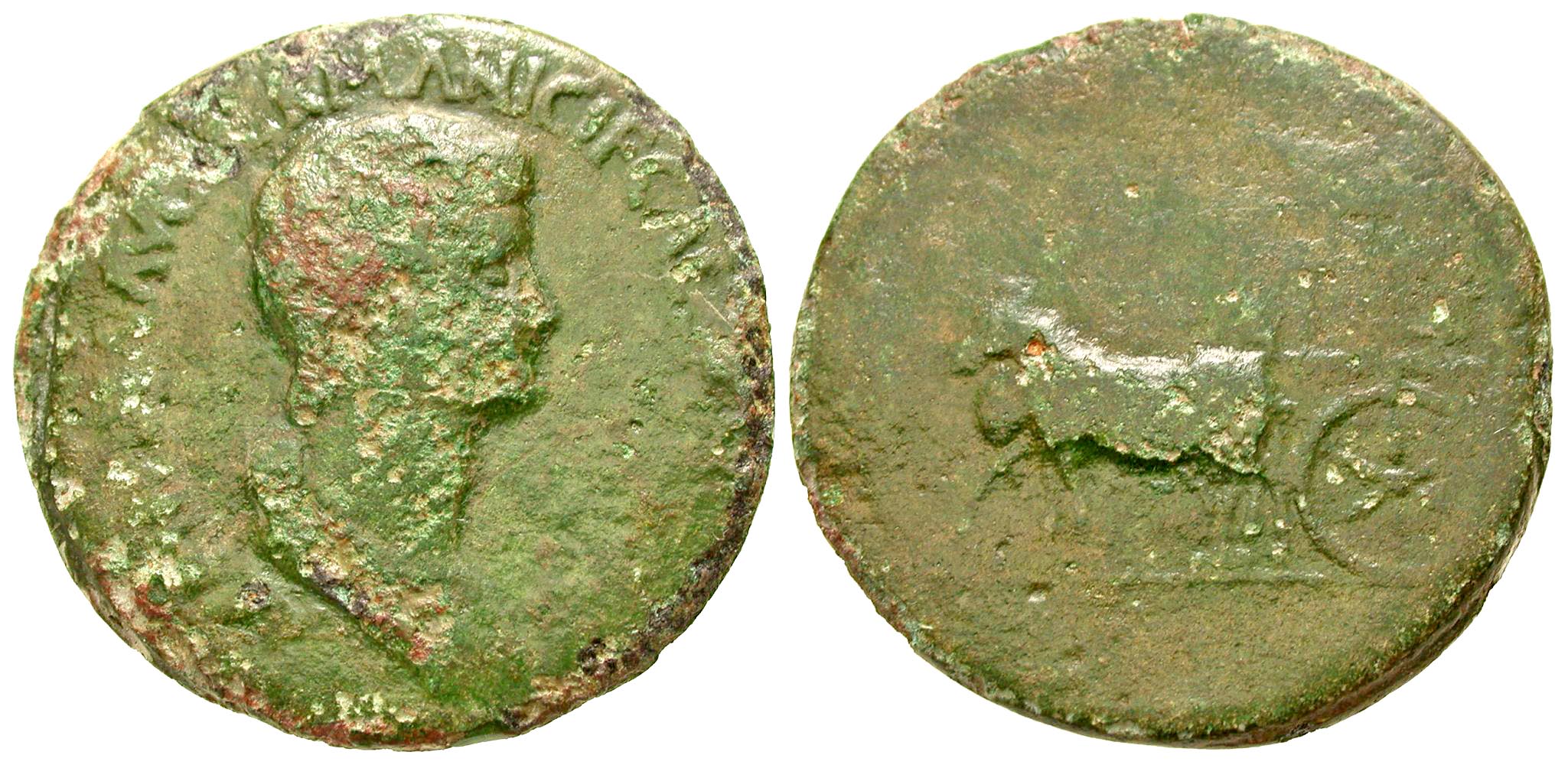 Agrippina II. Augusta, AD. 50-59. AE sestertius. Uncertain Thracian ...