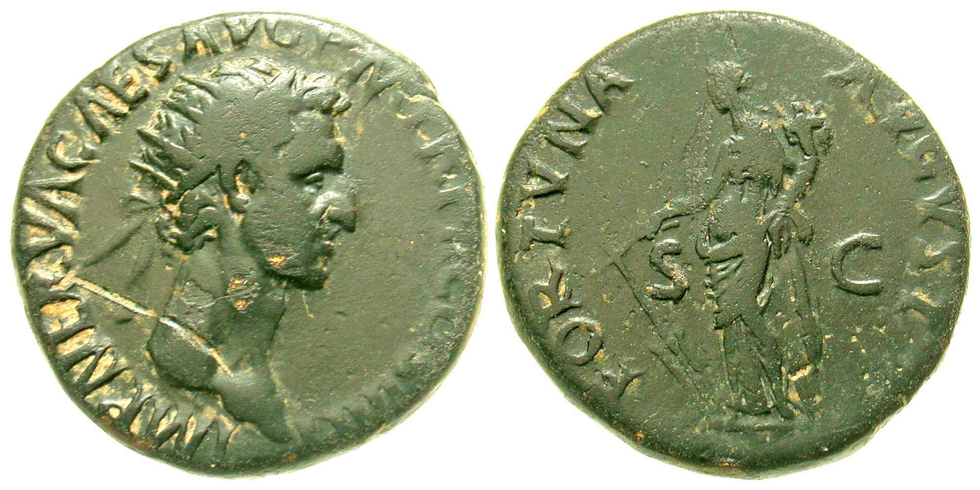 Nerva. A.D. 96-98. AE dupondius. Rome mint, Struck September-December ...