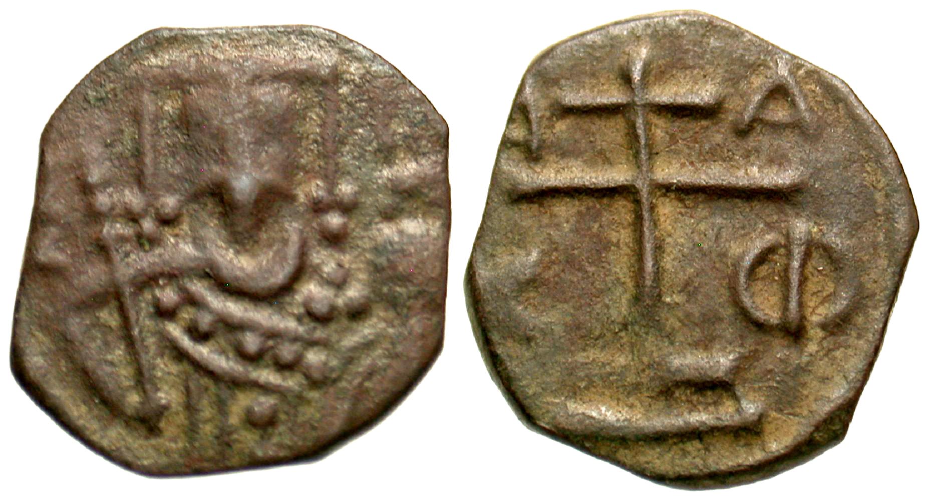Alexius I Comnenus. 1081-1118. AE half tetarteron. Uncertain mint in ...