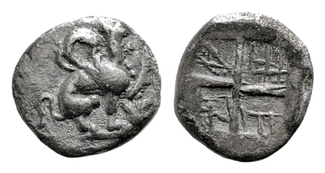 Ionia, Teos. Ca. 450-425 B.C. AR hemiobol. - Agora Auctions