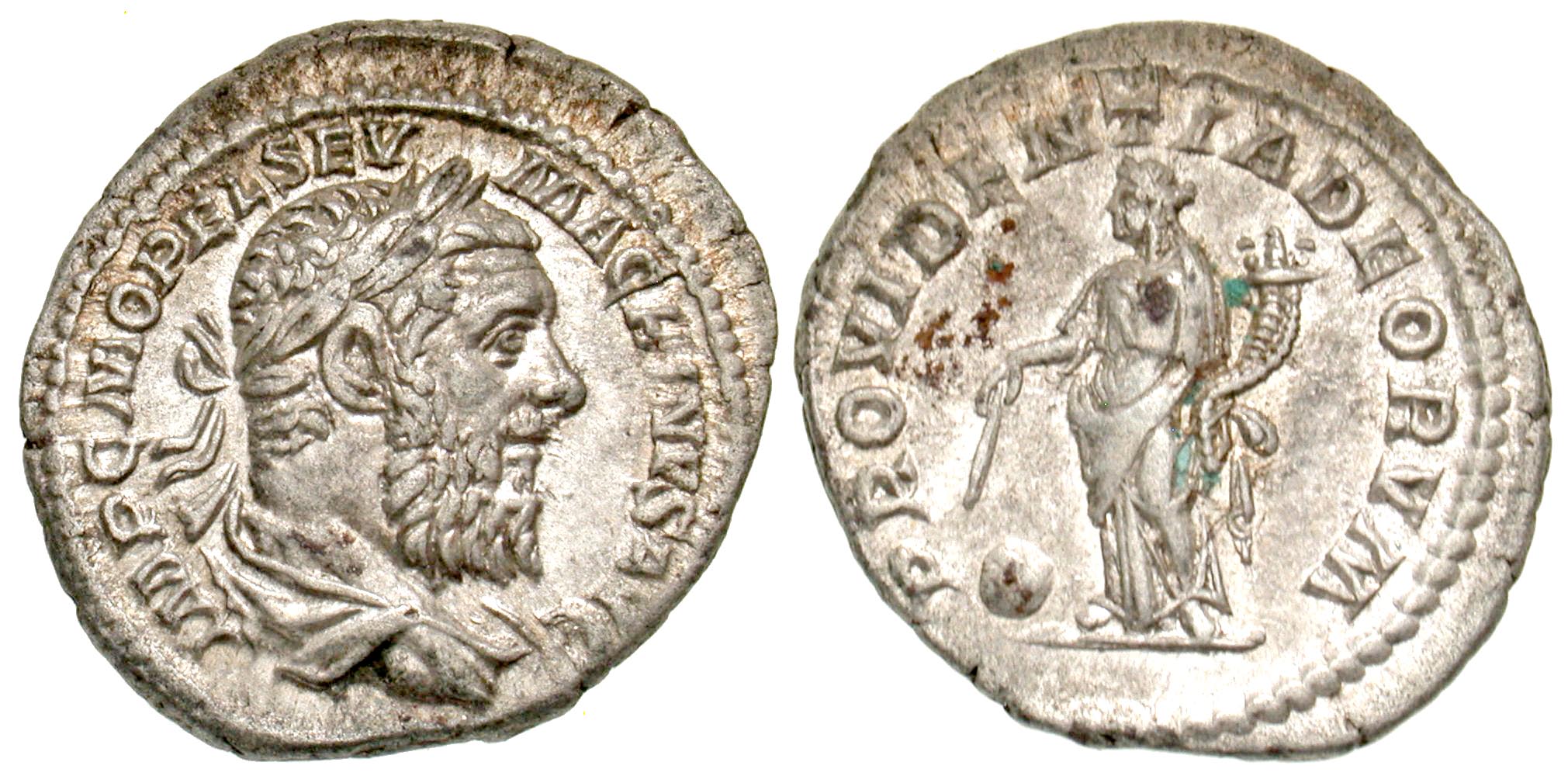 Macrinus. A.D. 217-218. AR denarius. Rome mint, struck March-June A.D ...