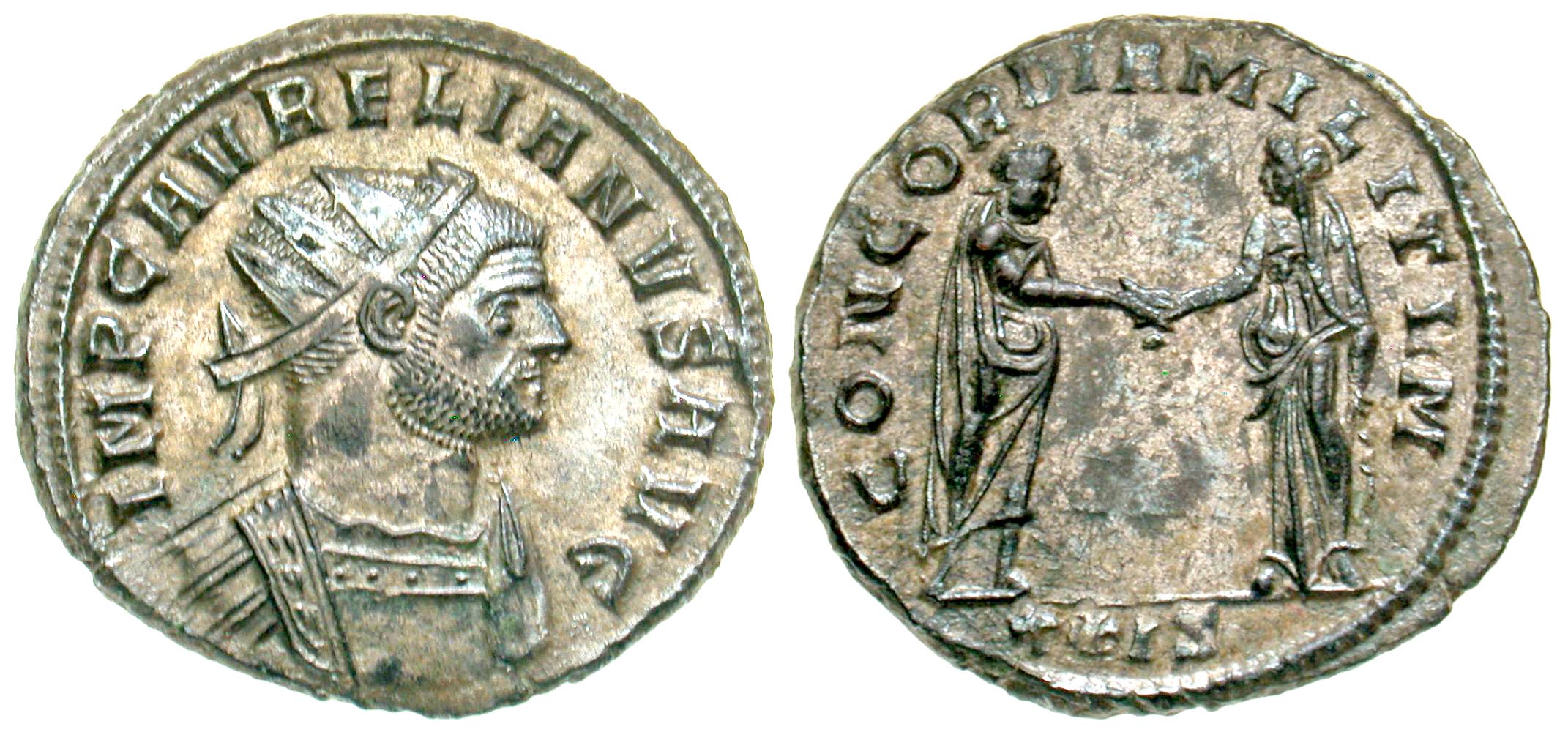 Aurelian. A.D. 270-275. AE antoninianus. Siscia mint, struck A.D.274 ...