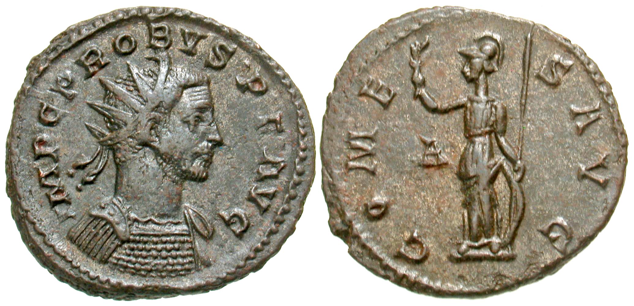 Probus. A.D. 276-282. AE antoninianus. Lugdunum (Lyon) mint, struck A.D ...