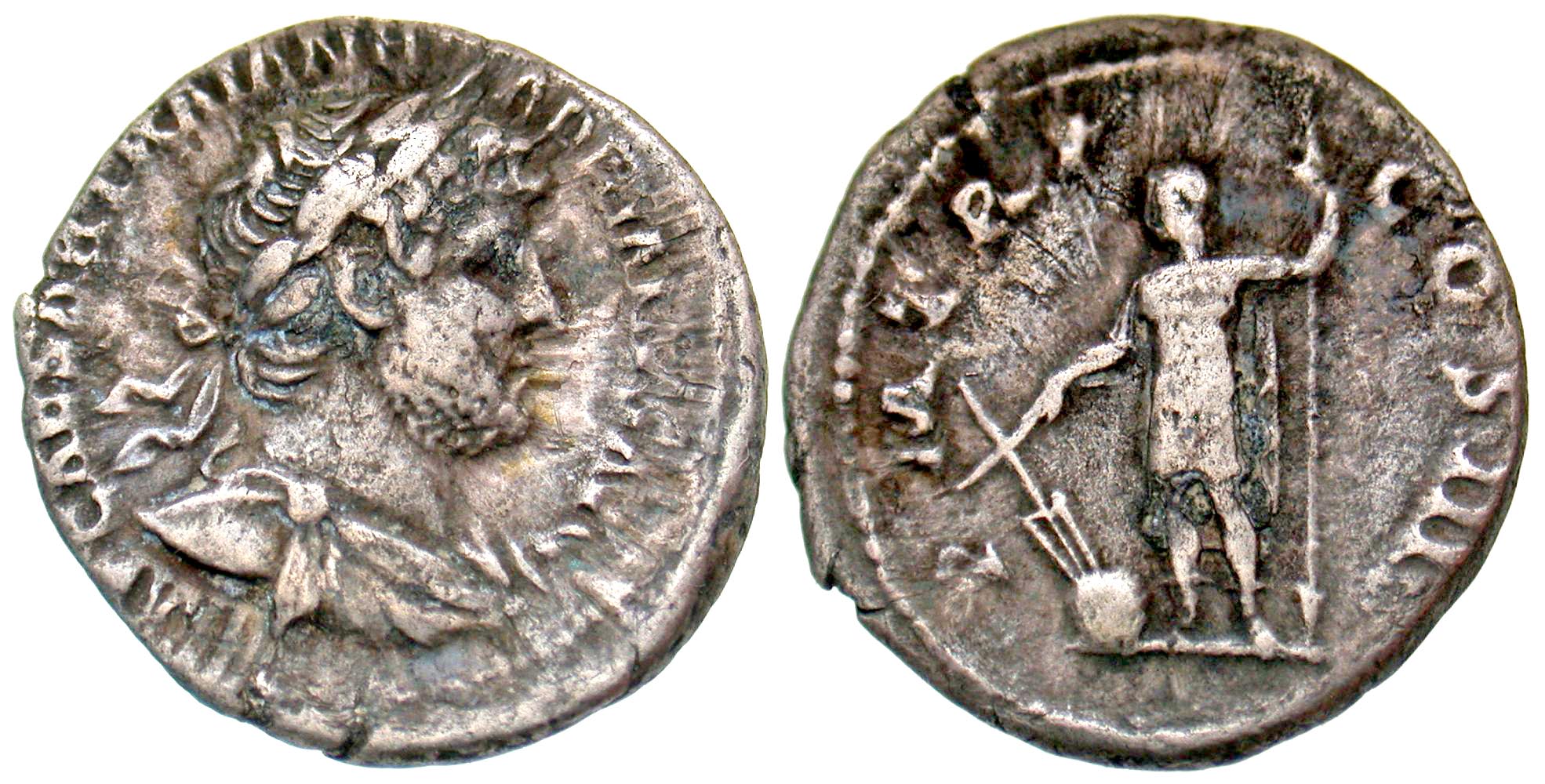 Hadrian. A.D. 117-138. AR denarius. Rome mint, Struck A.D. 124. - Agora ...