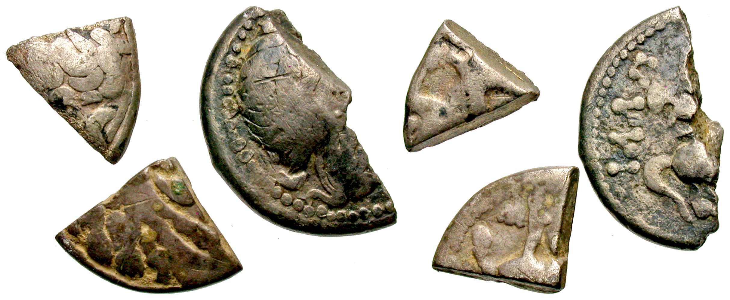[Celtic]. Lot of Three (3) cut tetradrachms imitating Philip II of ...
