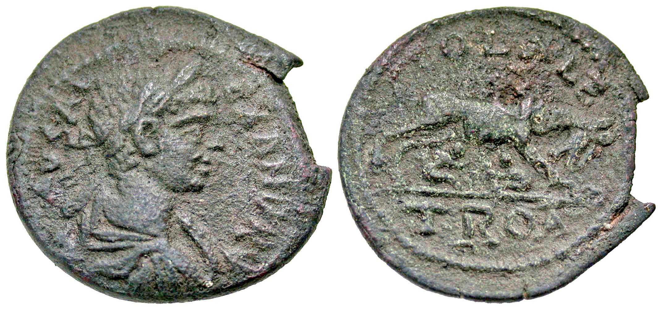 Troas, Alexandria Troas. Severus Alexander. A.D. 222-235. AE 25. Ex ...