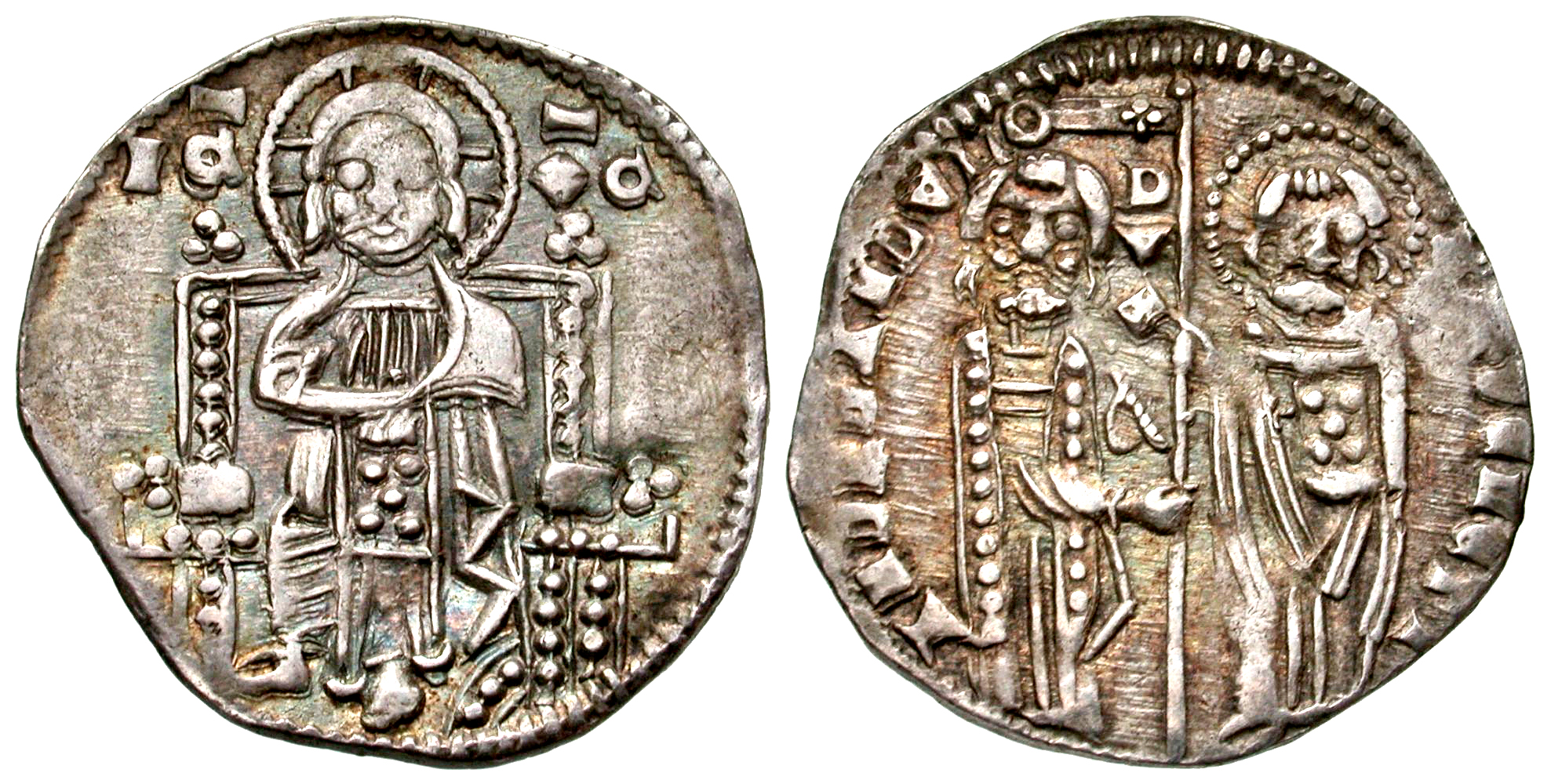 Italy, Venice. Andrea Contarini. Doge, 1367-1382. AR grosso. Rare ...