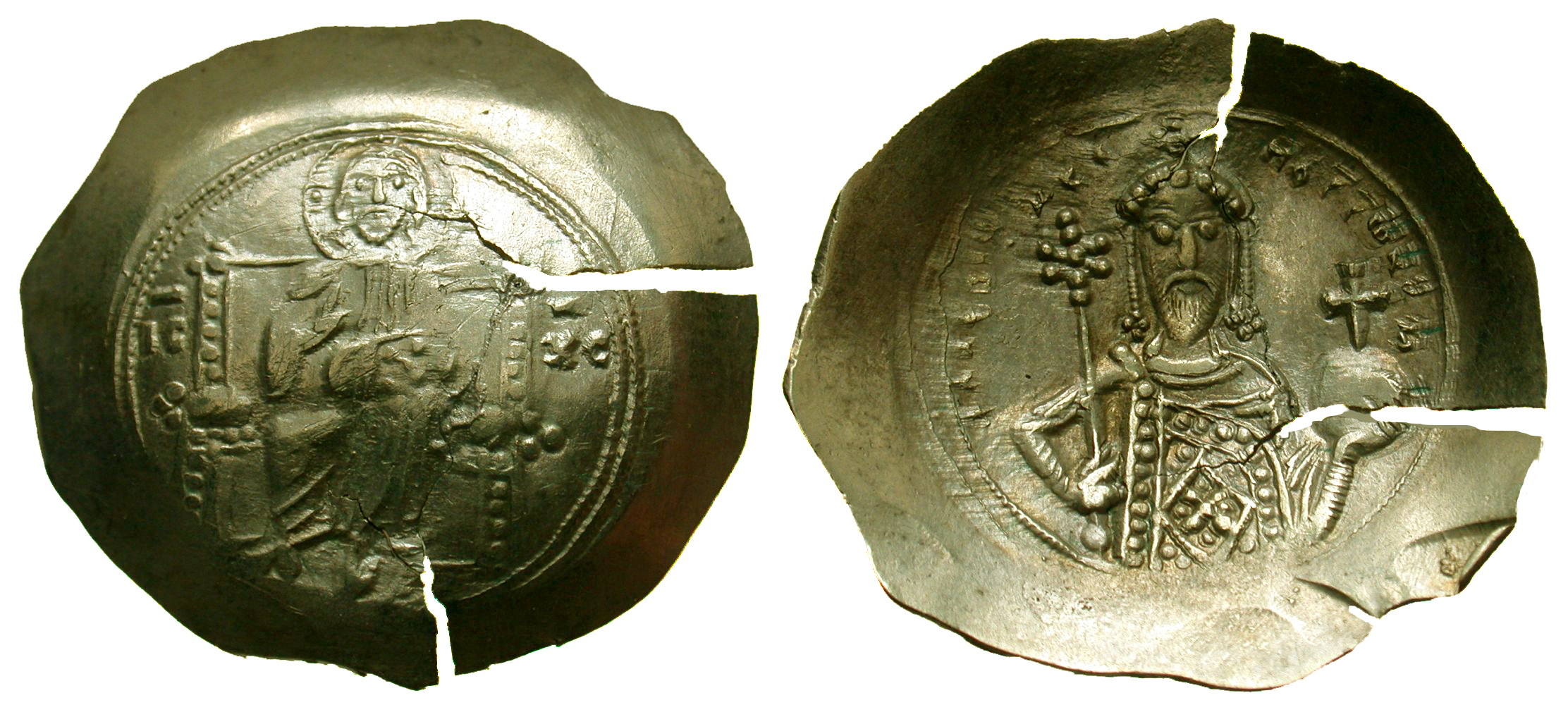 Alexius I Comnenus. 1081-1118. electrum histamenon nomisma. Scyphate ...