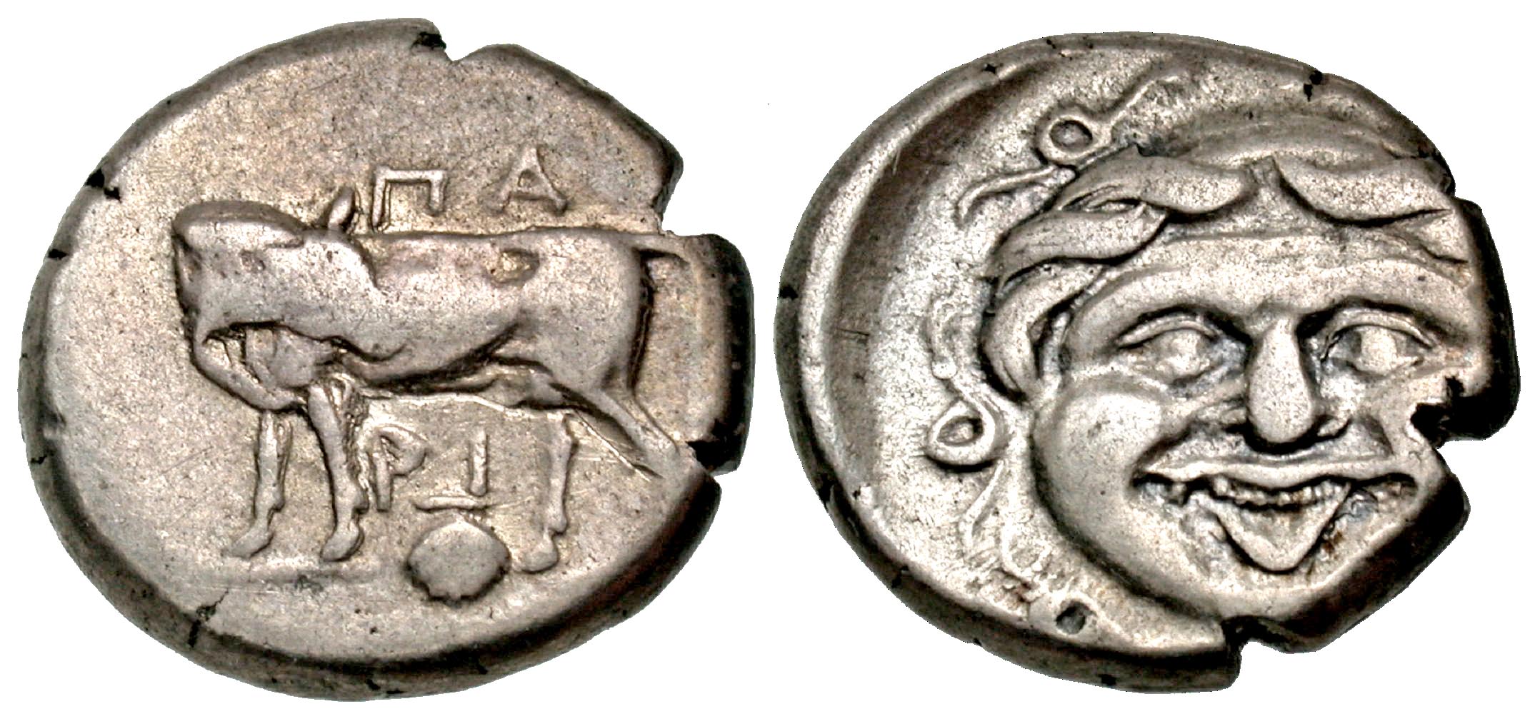 Mysia, Parion. 4th century B.C. AR hemidrachm. - Agora Auctions
