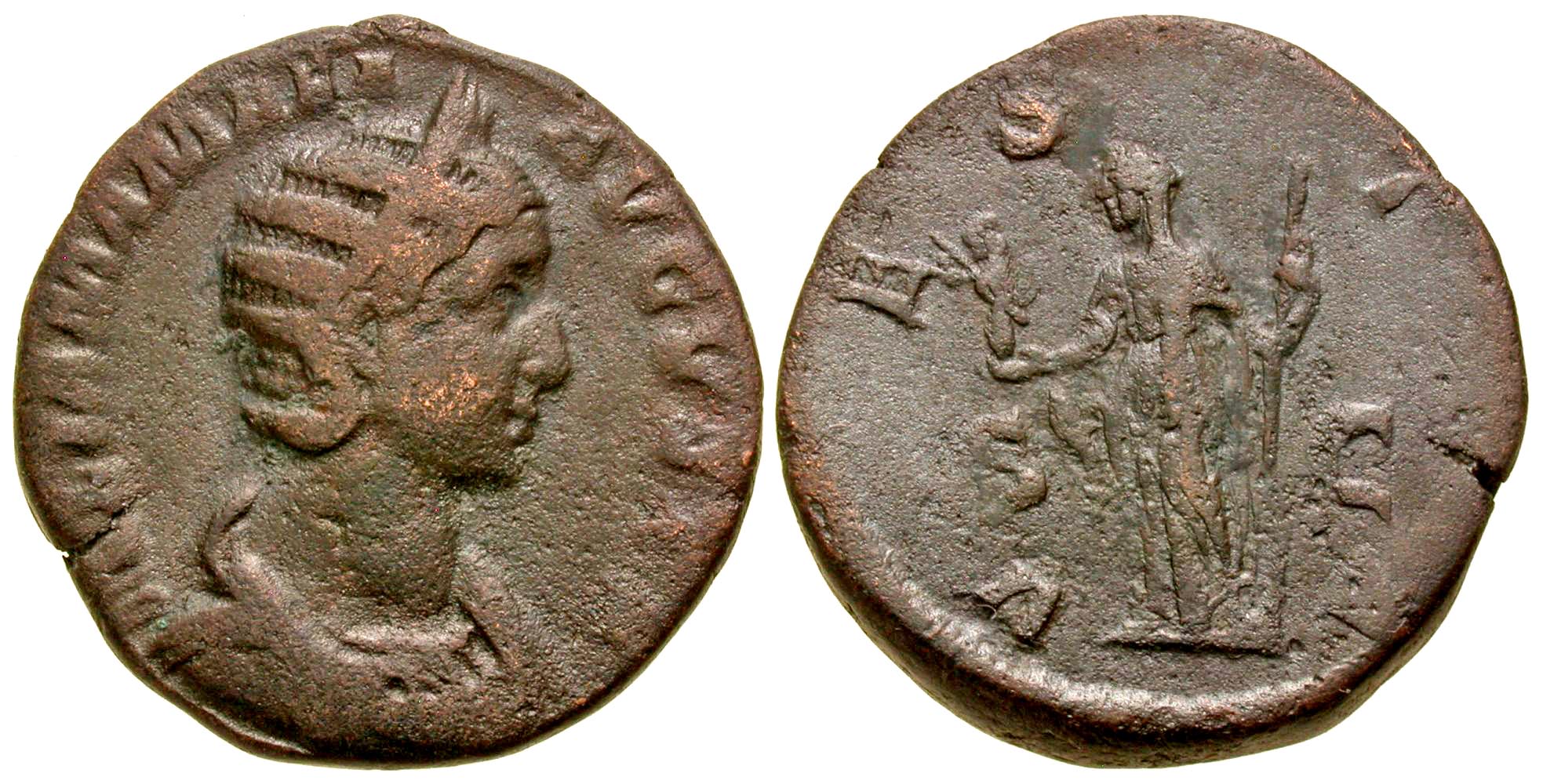 Julia Mamaea. Augusta, A.D. 222-235. AE sestertius. Rome mint, Struck A ...