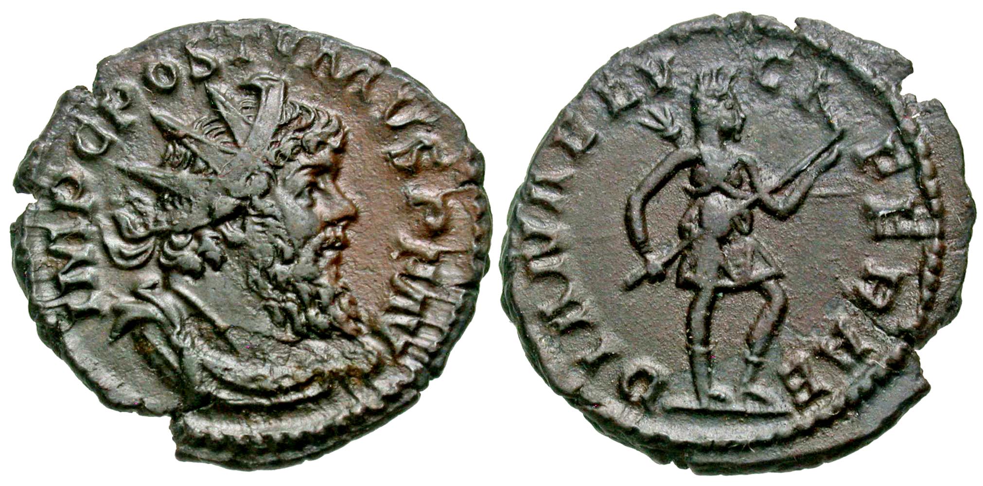 Postumus. Romano-Gallic Emperor, A.D. 260-269. BI antoninianus. Cologne ...