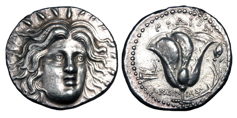 CARIAN ISLANDS. Rhodes. 229-205 BC. AR Tetradrachm. ex. Mark Honea ...